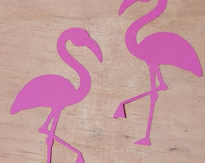 Pink Flamingo Paper Shapes, Cut Outs, Cutouts, Paper Die Cuts - Etsy
