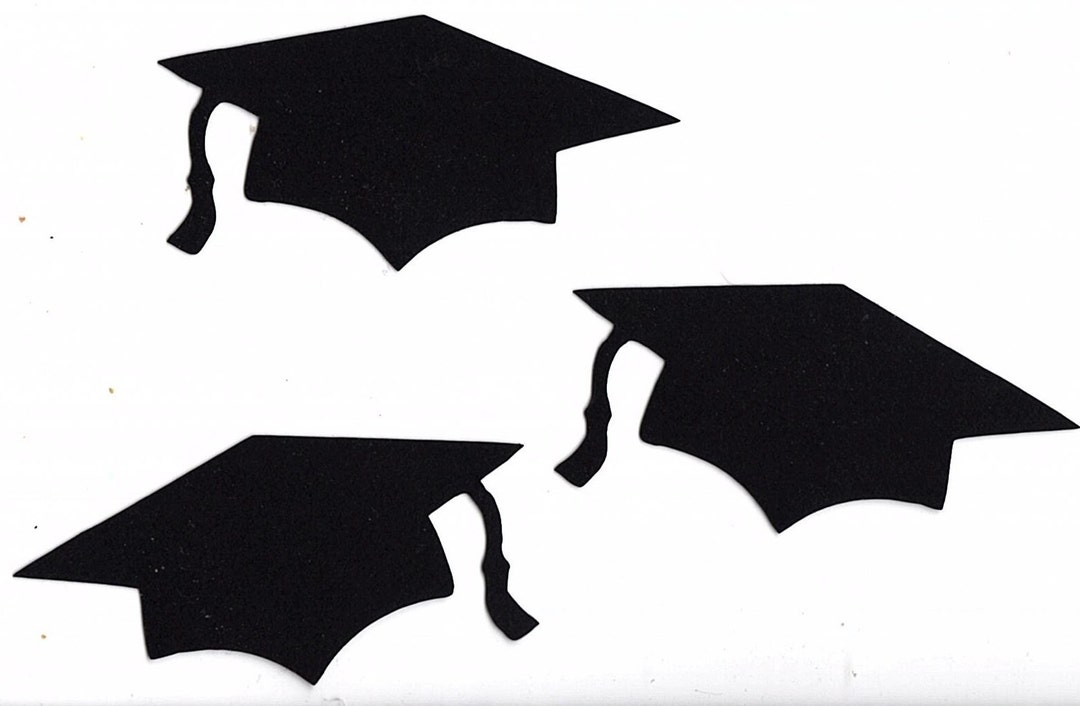 30 Graduation Cap Hat Paper Die Cuts Cutouts Cut Outs - Etsy