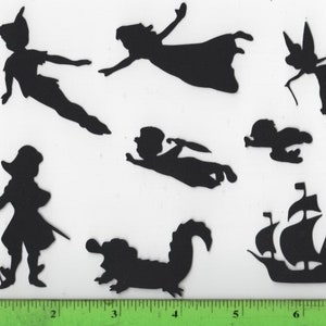 Black Silhouette Disney Inspired Villains Paper Cut Outs Cutouts Shapes ...