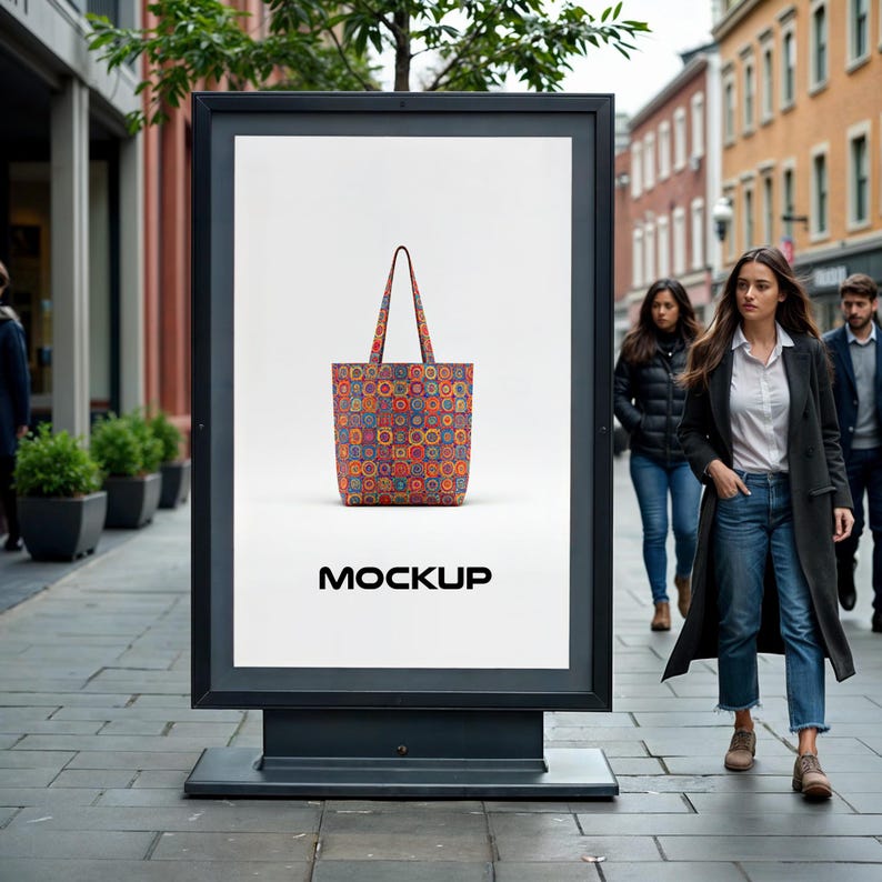 Poster Mockup, Billboard Mockup, Sign Mockup, Flag Mockup, Information ...