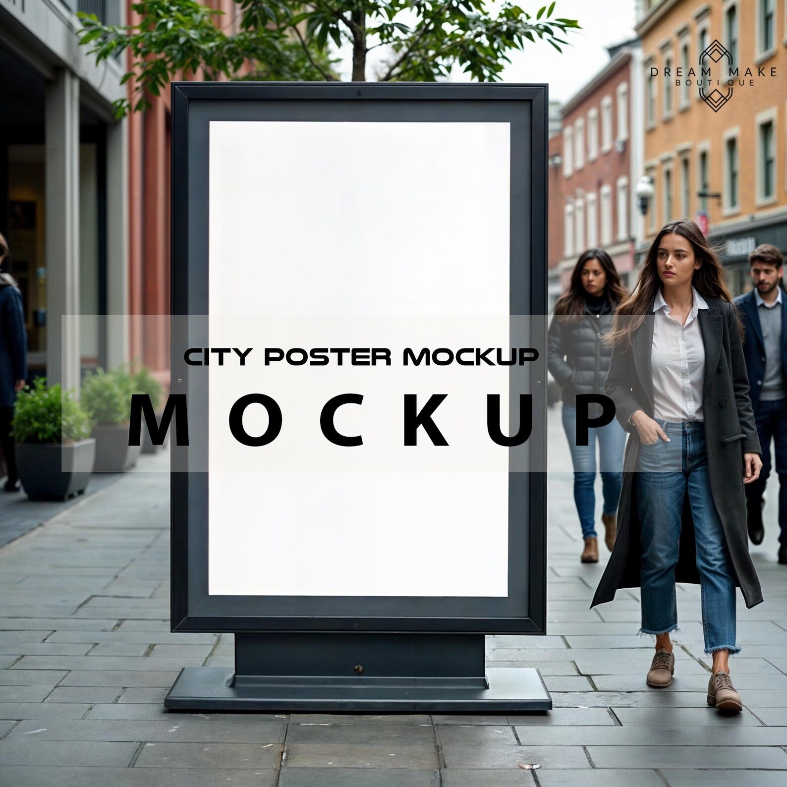 Poster Mockup, Billboard Mockup, Sign Mockup, Flag Mockup, Information ...