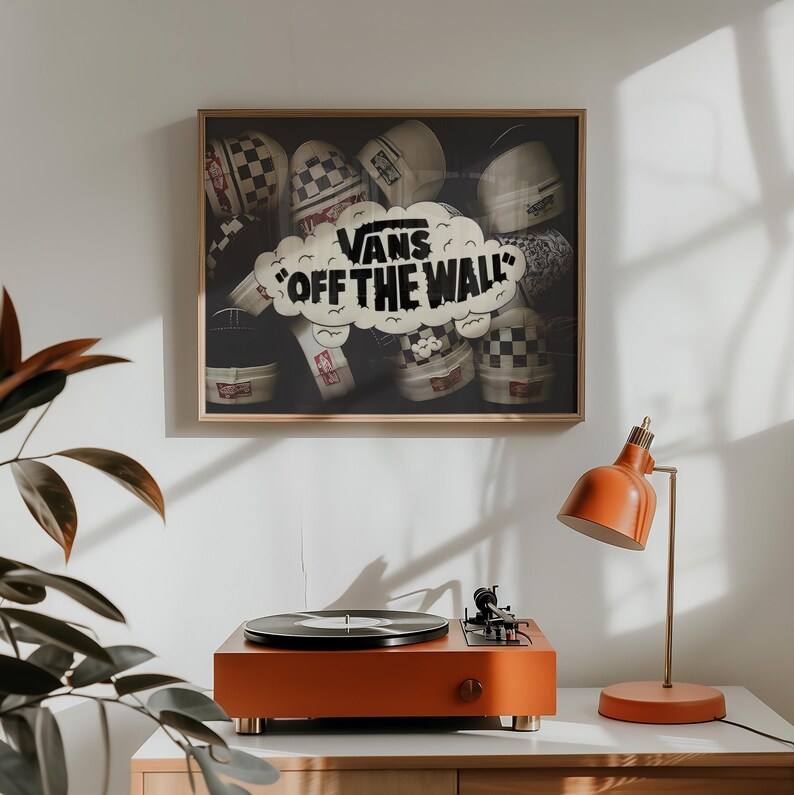 Vans "off the Wall" Poster: Retro Sneaker Art (digital Printable) - Etsy