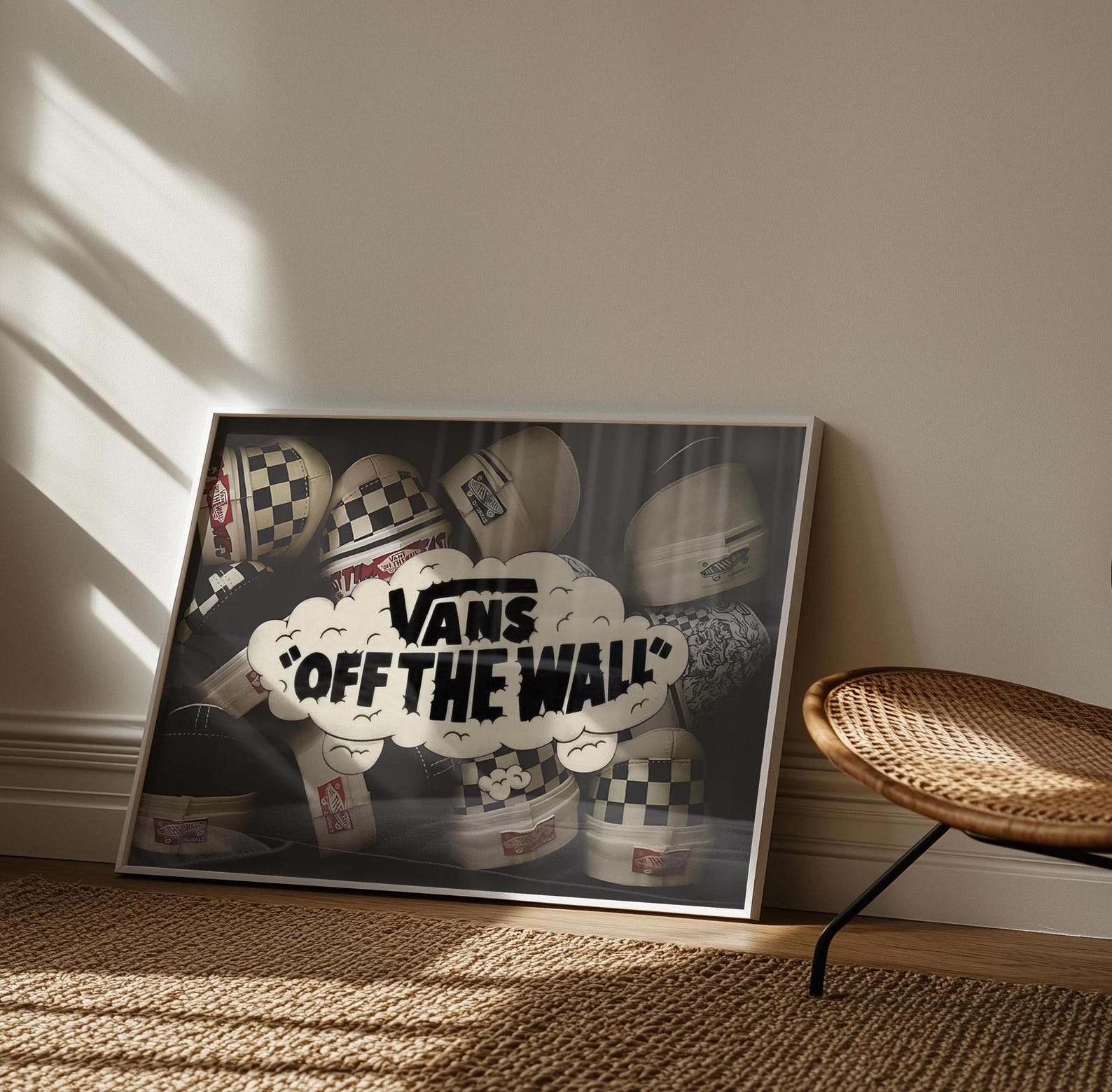Vans "off the Wall" Poster: Retro Sneaker Art (digital Printable) - Etsy