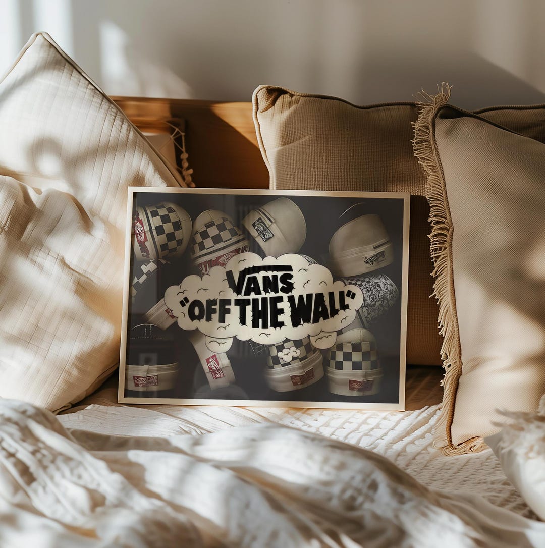 Vans "off the Wall" Poster: Retro Sneaker Art (digital Printable) - Etsy