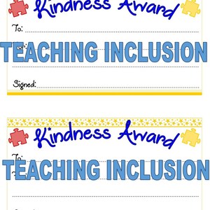 Kindness Challenge Classroom Ideas Charts Awards - Etsy