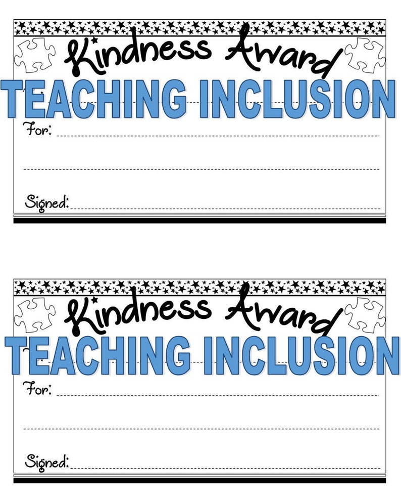 Kindness Challenge Classroom Ideas Charts Awards - Etsy