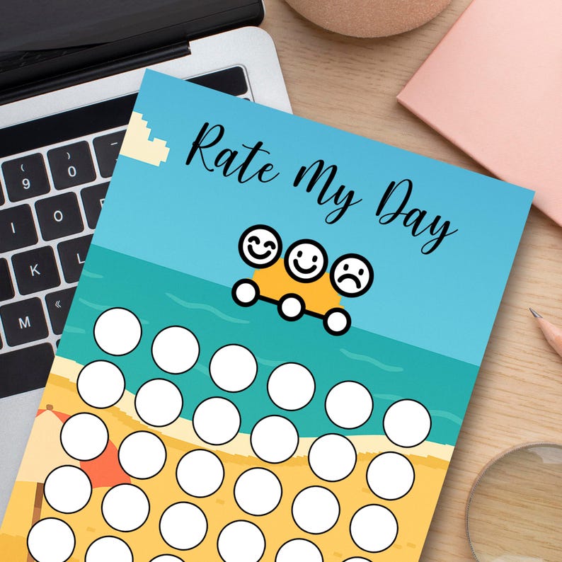 Summer Mood Tracker Printable: Daily Journal Page (A4, A5 Digital ...