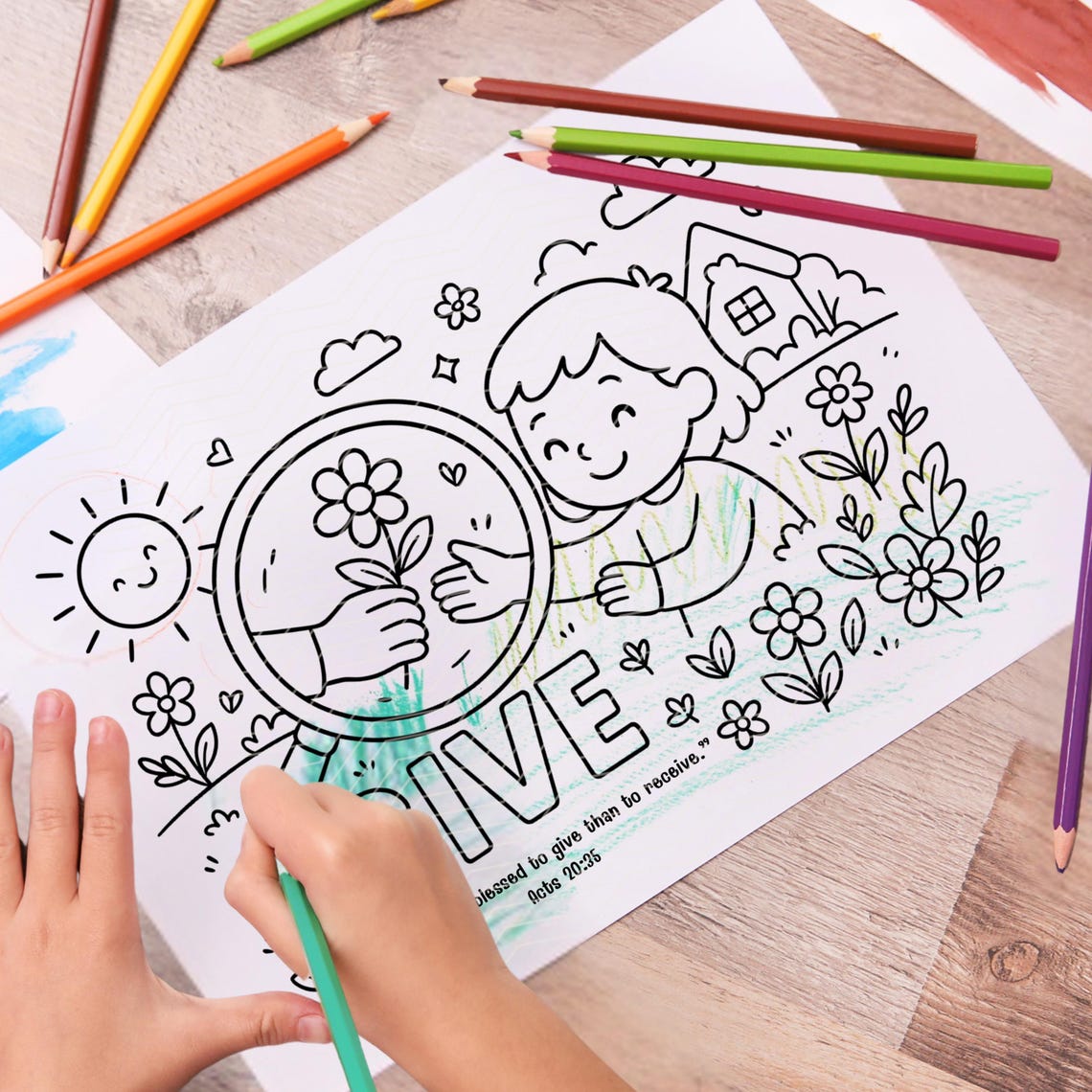 Christian Valentine Coloring Pages: God's Love Printable Bible Activity ...