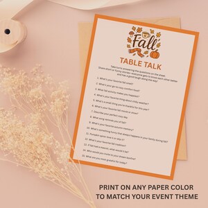 Fall Icebreaker Games: 12 Autumn Party Activities (PDF) - Etsy