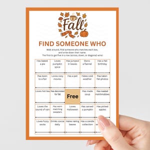 Fall Icebreaker Games: 12 Autumn Party Activities (PDF) - Etsy