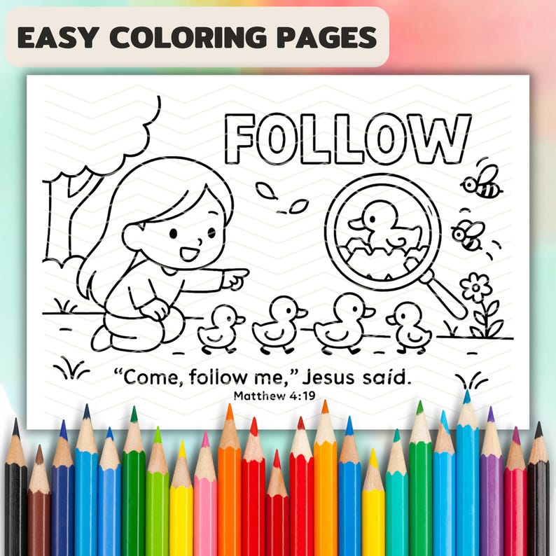 Magnified VBS 2025 Coloring Pages: God's Animals Bible Activity (PDF ...