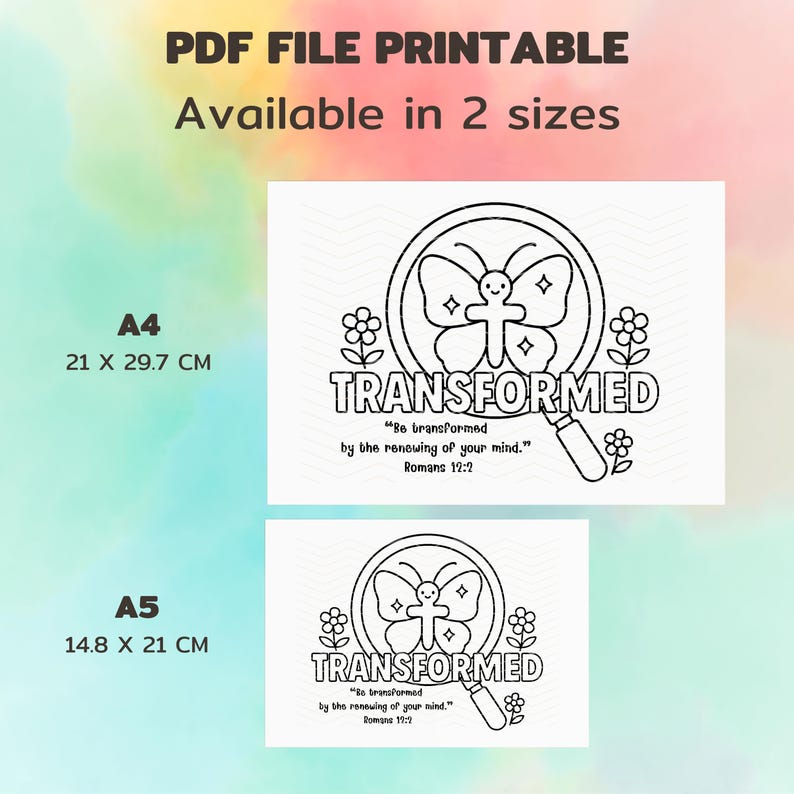 Christian Coloring Pages for Kids: Magnified VBS Bible Activity Sheets ...