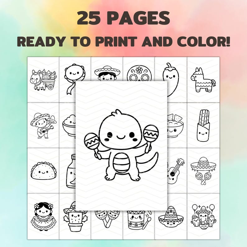 25 Cinco De Mayo Coloring Pages for Kids Simple Bold Easy Coloring ...