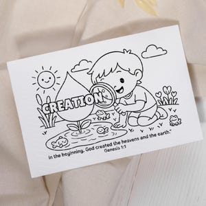 VBS 2025 Coloring Pages: God's Wonders Magnified, Bible Activity (PDF ...