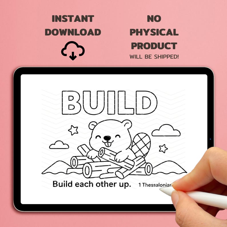 Christian Coloring Pages for Kids: Magnified VBS Bible Animal Activity ...