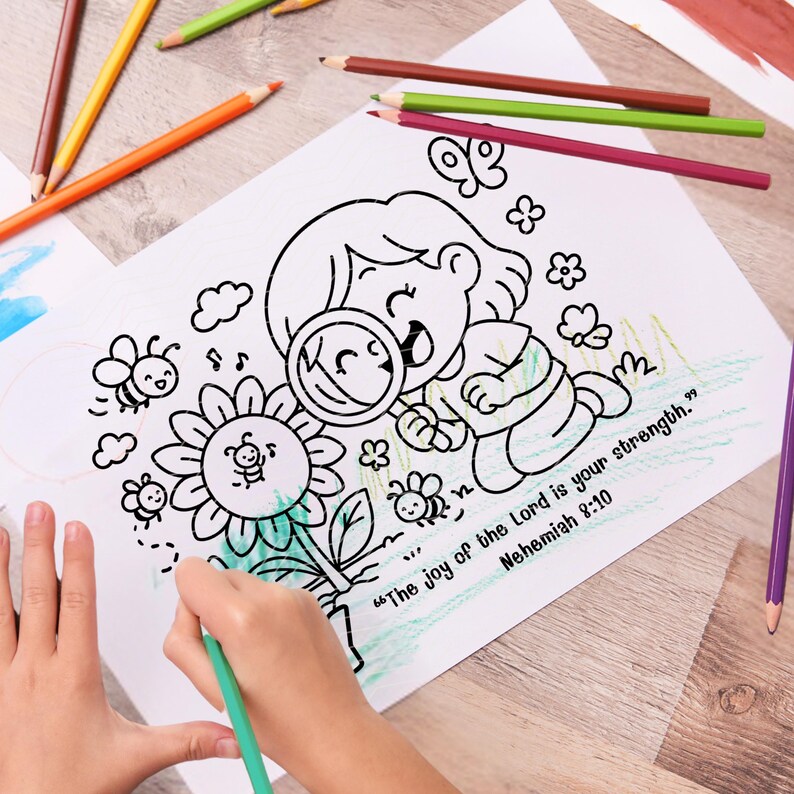 Christian Coloring Pages for Kids: God's Wonders Magnified, Bible ...