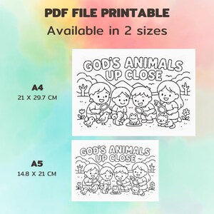 Magnified VBS 2025 Coloring Pages: God's Animals Bible Activity (PDF ...