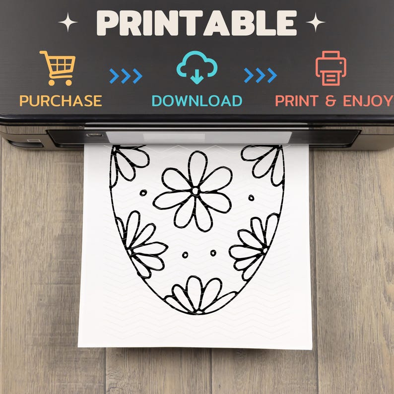 Easter Eggs Coloring Pages for Kids Simple Bold & Easy Coloring ...