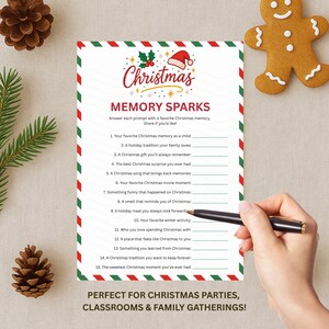 Memory Sparks Game Printable Christmas Games | Holiday Party Activities ...