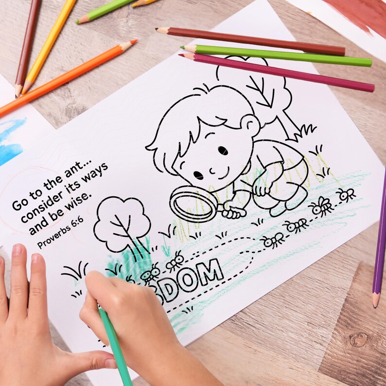 Magnified VBS 2025 Coloring Pages: God's Animals Bible Activity (PDF ...