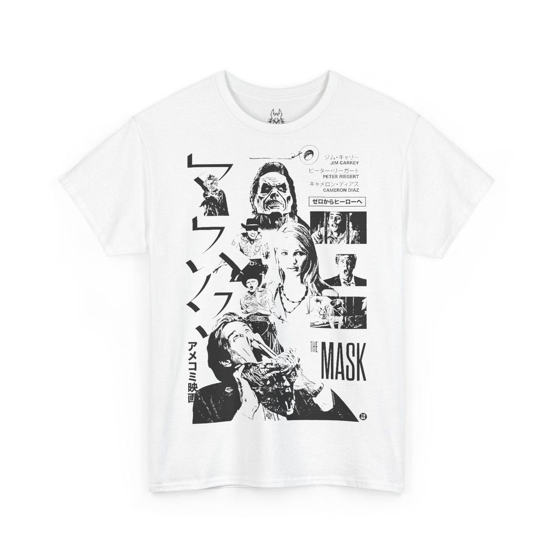 The Mask T-shirt Jim Carrey Japanese Movie Poster - Etsy