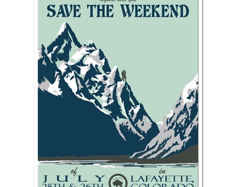 Vintage Dawn Redwoods Save the Weekend set of 20 - Etsy