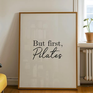 But First Pilates Wall Art, Pilates Studio Home Decor, Gym Workout ...
