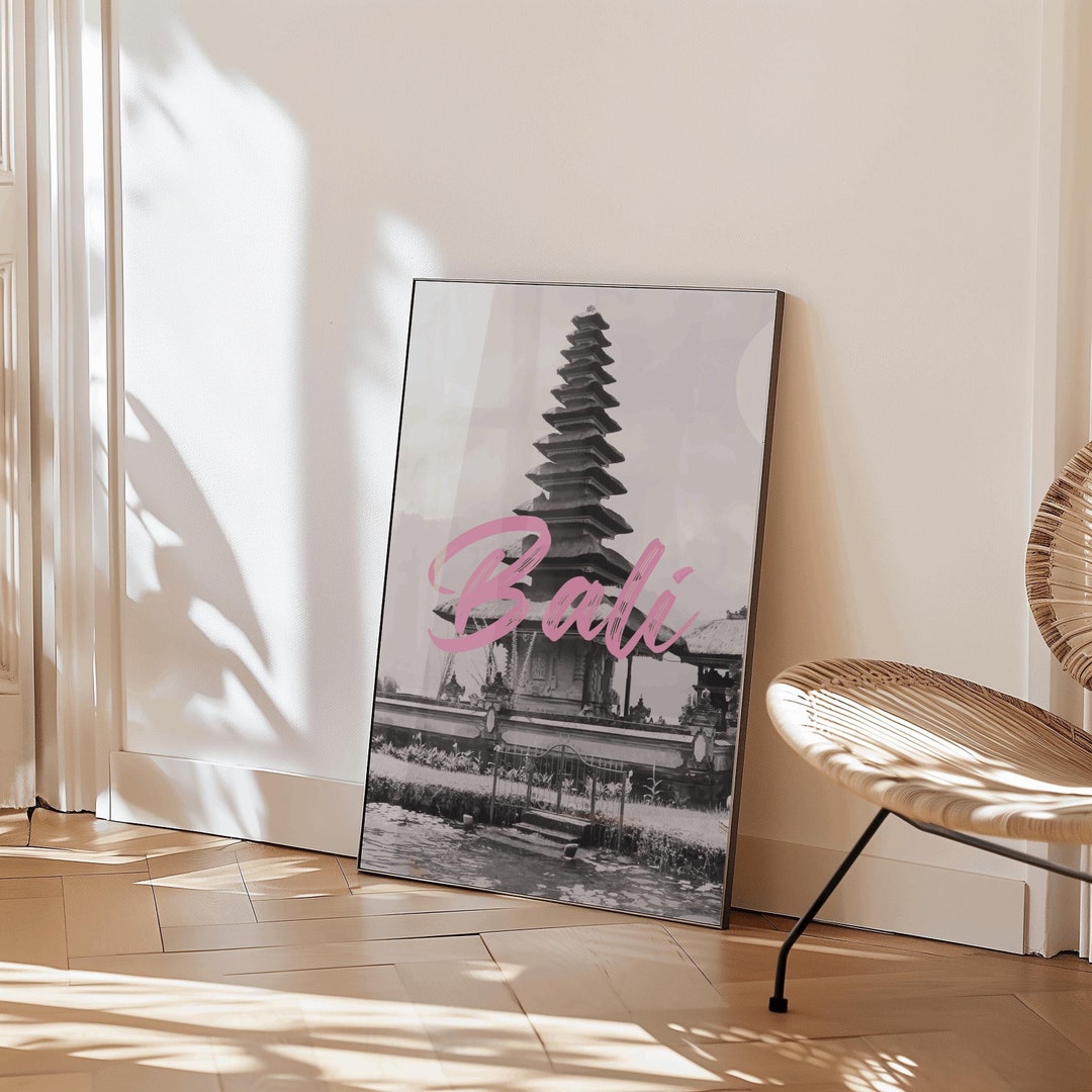 Bali Ubud Wall Art, Indonesia Wall Poster, Balinese Home Apartment ...