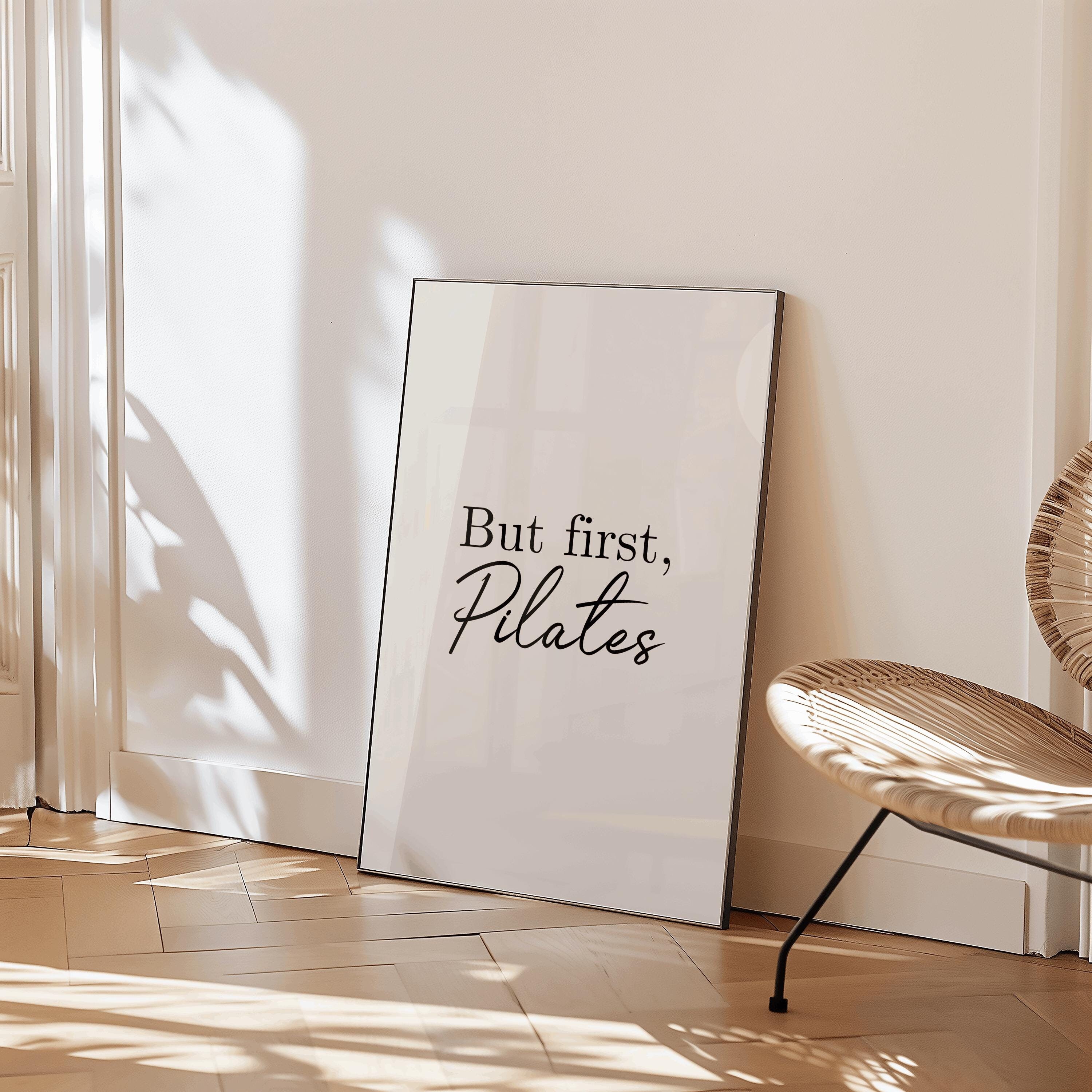 But First Pilates Wall Art, Pilates Studio Home Decor, Gym Workout ...