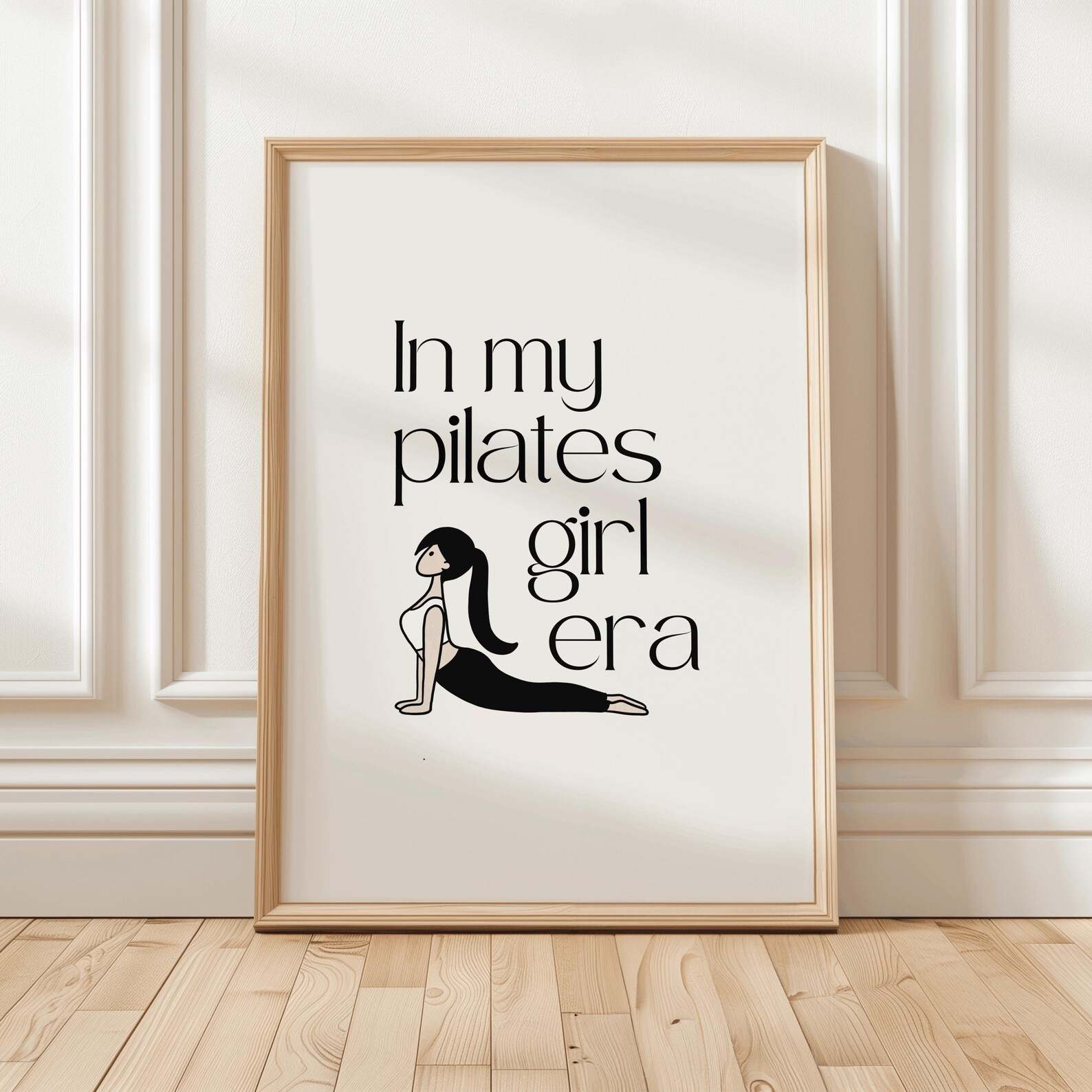 In My Pilates Girl Era Wall Art, Pilates Studio Decor, Gym Workout Wall ...