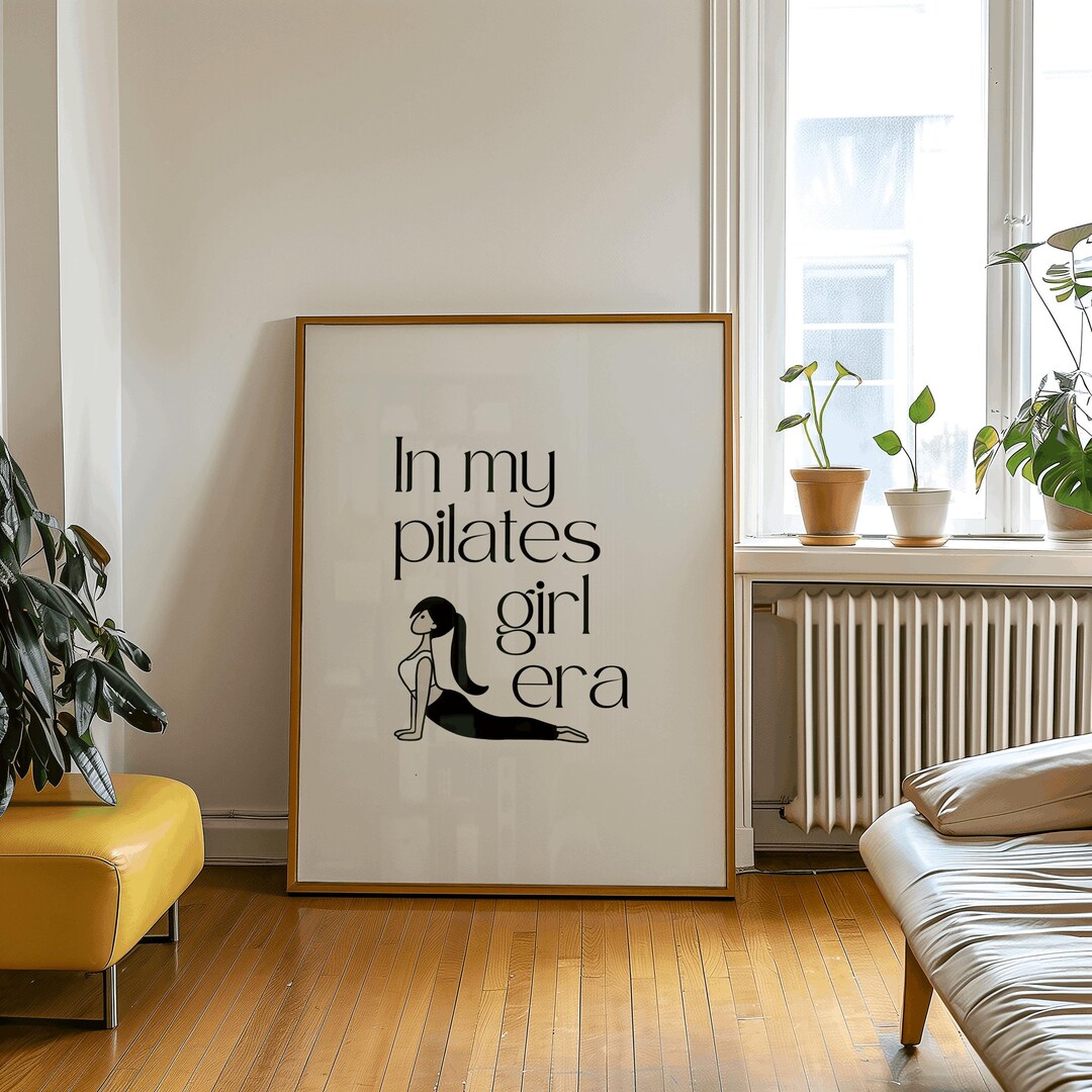 In My Pilates Girl Era Wall Art, Pilates Studio Decor, Gym Workout Wall ...