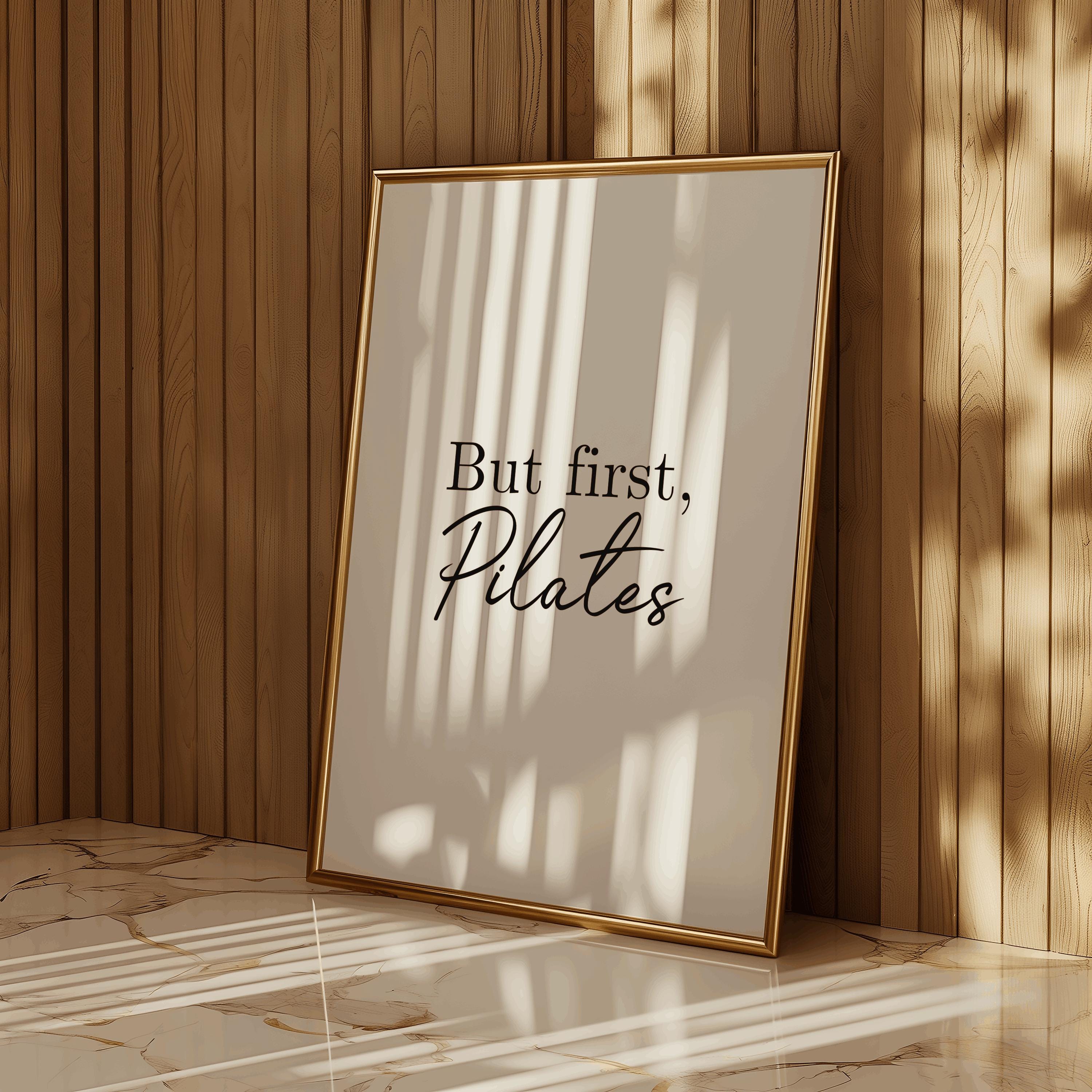 But First Pilates Wall Art, Pilates Studio Home Decor, Gym Workout ...