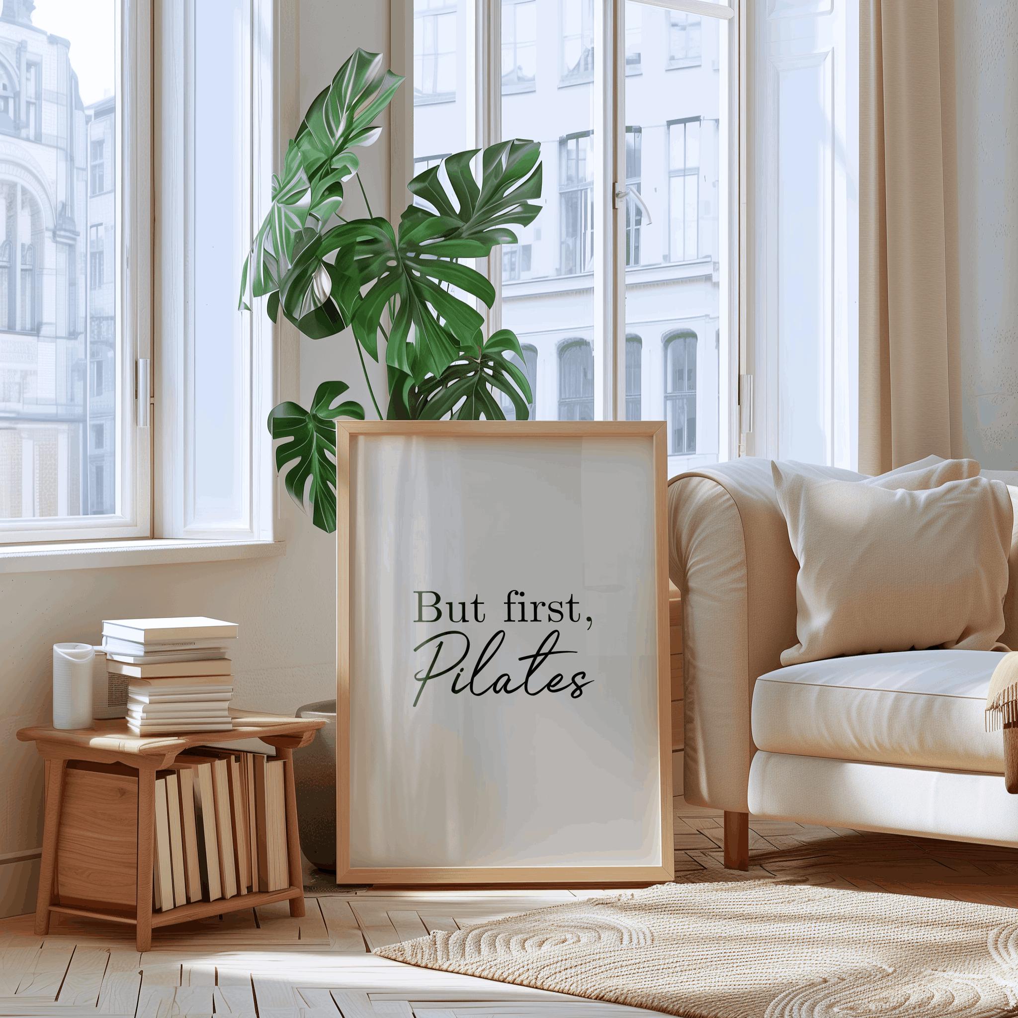 But First Pilates Wall Art, Pilates Studio Home Decor, Gym Workout ...