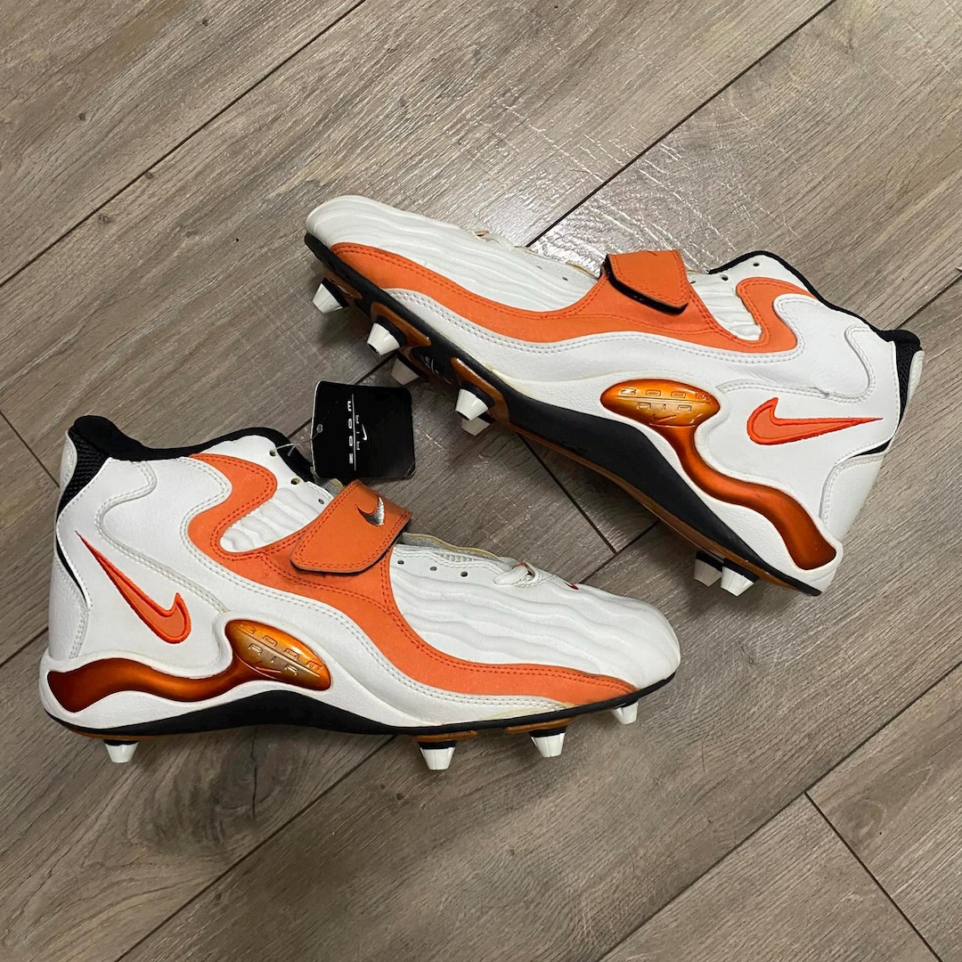 NEW 1997 Nike Air Zoom Jet D Football Cleats Size 12 DS Vintage Texas ...