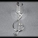 Sterling Silver Music Note Ear Cuff Dreadlock Jewelry - Etsy