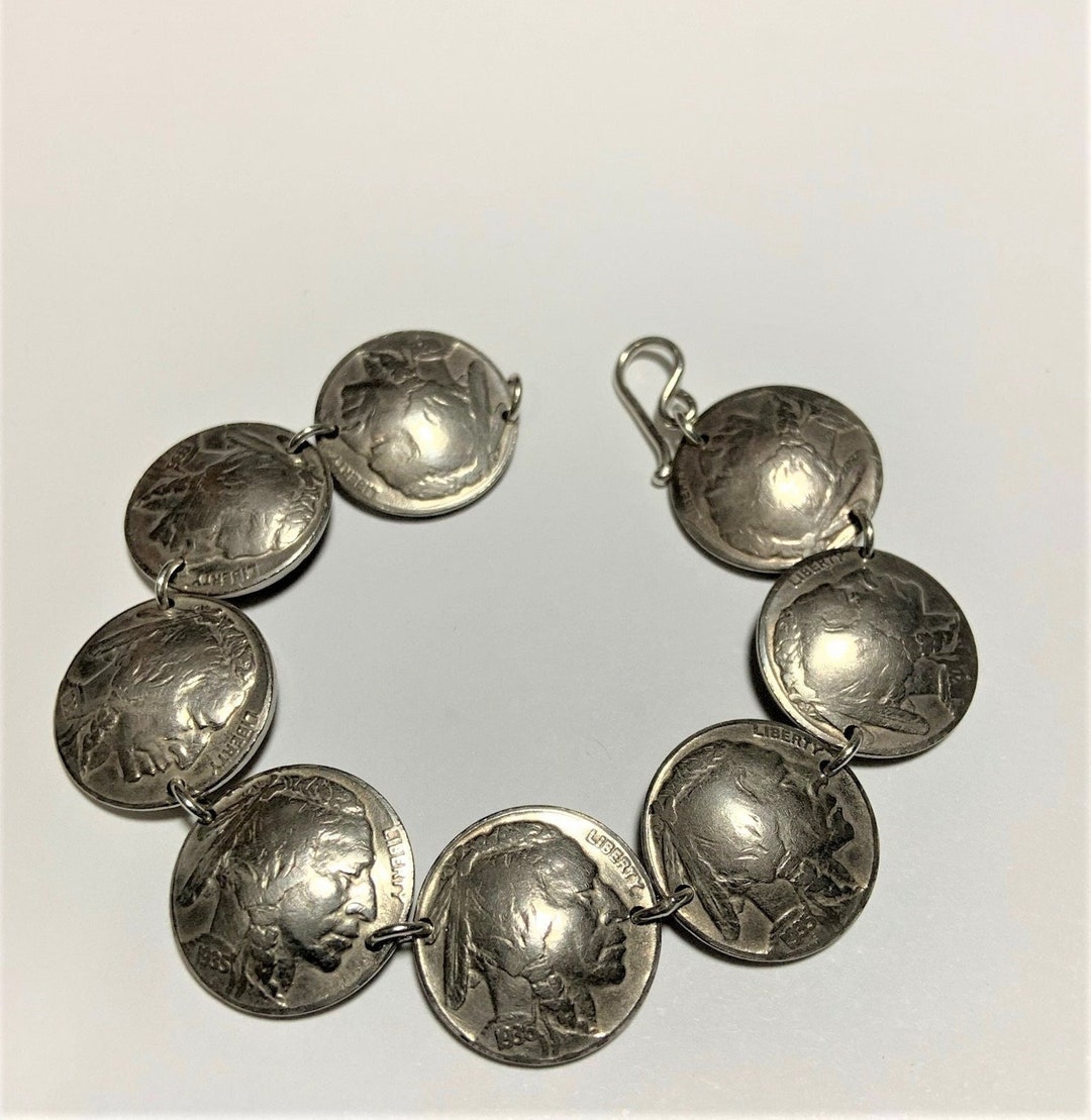 FREE Gift With This Purchase Vintage Coin Buffalo Nickle Bracelet ...