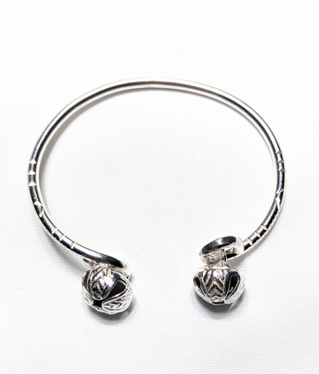 Jingle Bell Bangle - in Sterling Silver. Great Gift for Christmas ...