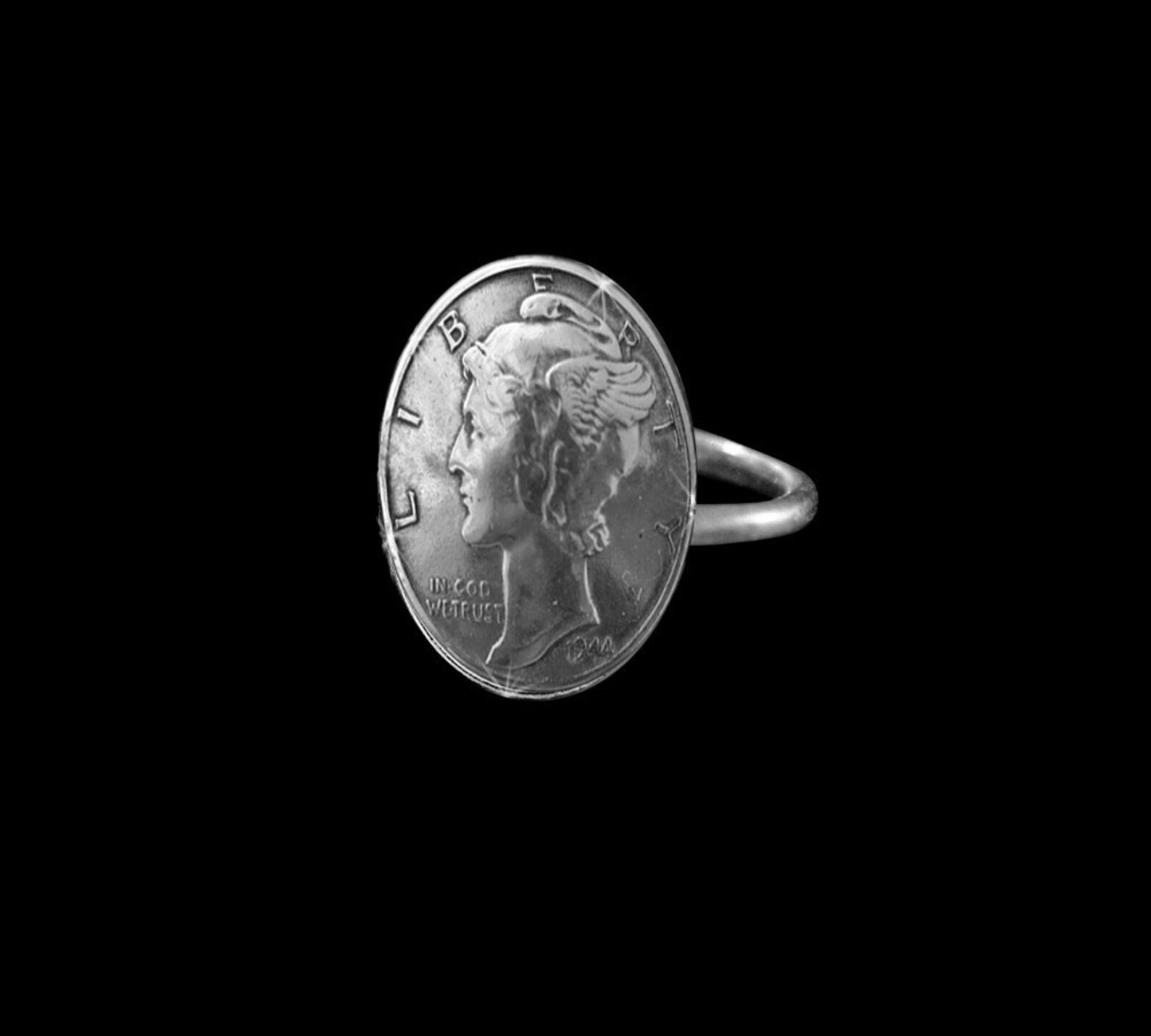 Coin Jewelry Vintage Liberty Dime Ring | Etsy