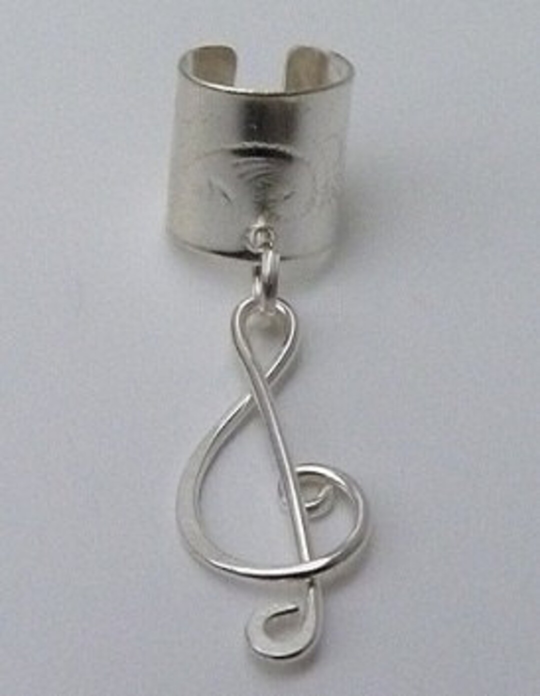 Sterling Silver Music Note Ear Cuff Dreadlock Jewelry - Etsy