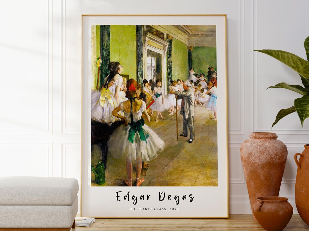 Edgar Degas the Dance Class Popular Painting Print, Original Ballet ...