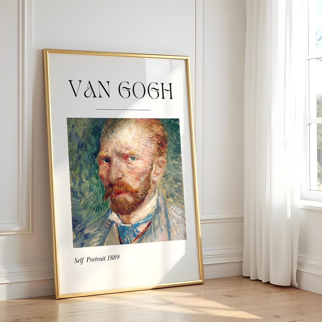 Van Gogh Self Portrait Art Print, Famous Post Impressionist Fine Art ...