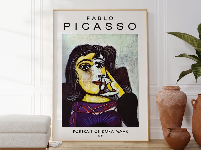 Picasso Dora Maar Portrait Art Print: Abstract Surrealism Wall Decor ...