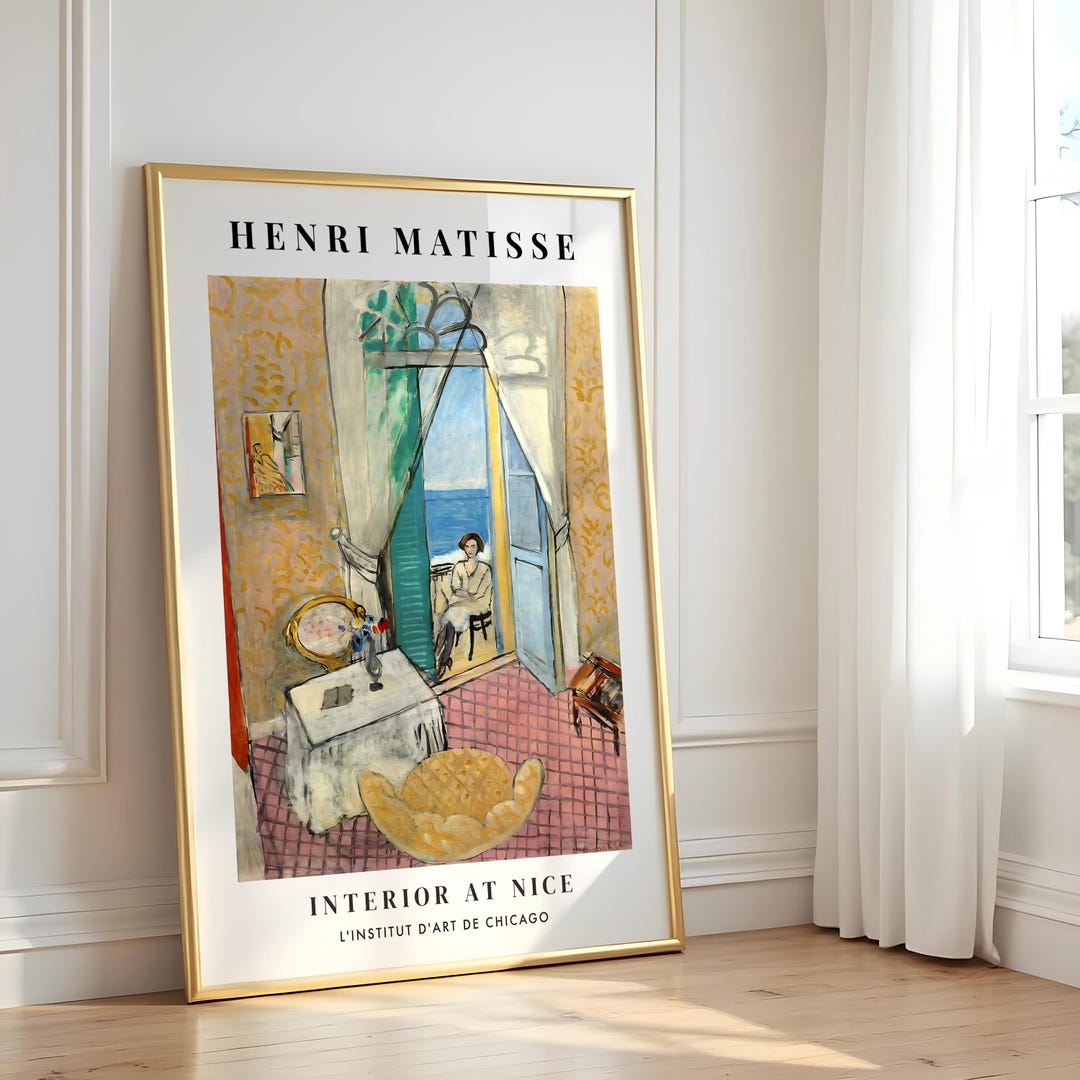 Henri Matisse Interior at Nice Art Print, Popular Artist Poster ...