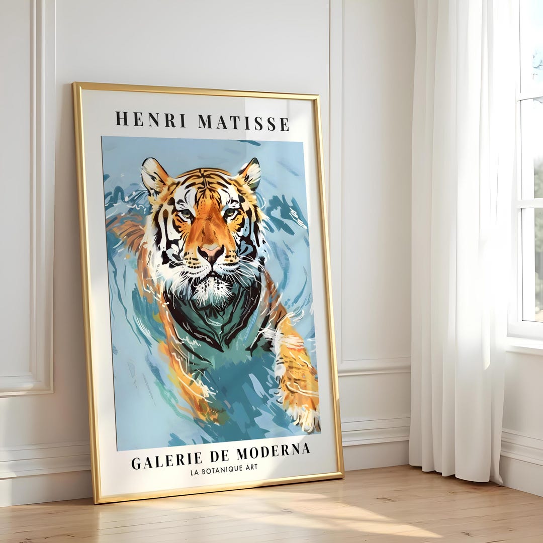 Henri Matisse “tiger Swimming” Print – Fauvist Animal Artwork, Bold ...