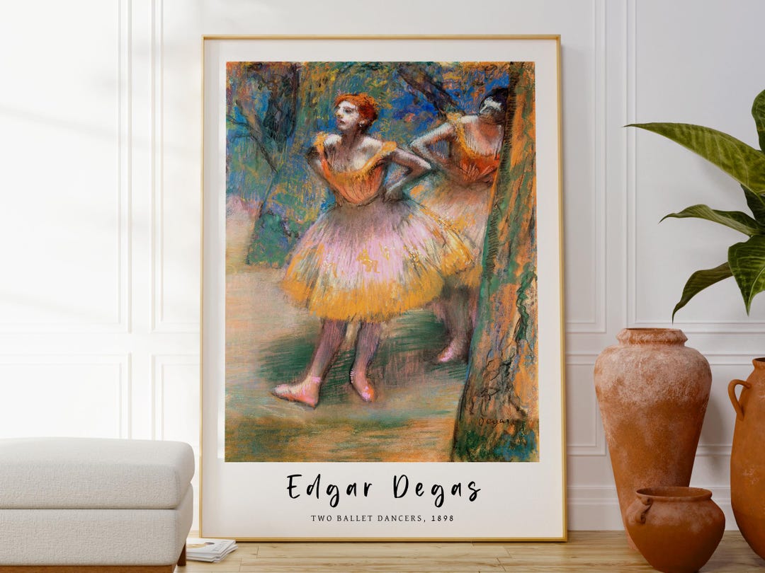 Edgar Degas Two Ballet Dancers Print, Original Artwork, Ballet Lovers ...