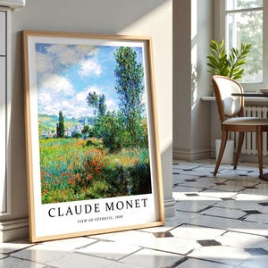 Claude Monet Nature Landscape Print, Beautiful Painting, Botanical ...