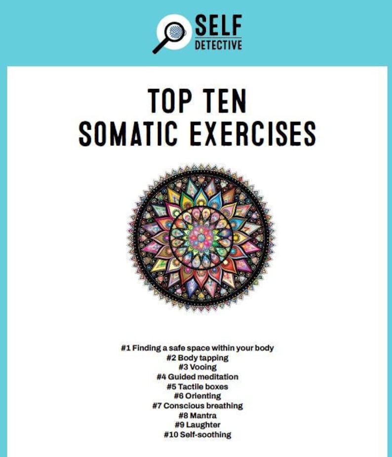 Top Ten Somatic Exercises (self Detective) - Etsy