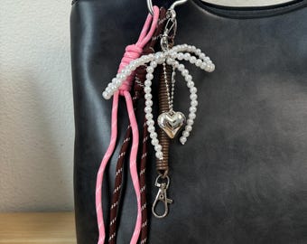 Trending Girly Bag Charm, Handmade Key Ring, Y2K Charm, Purse Charm Bag ...