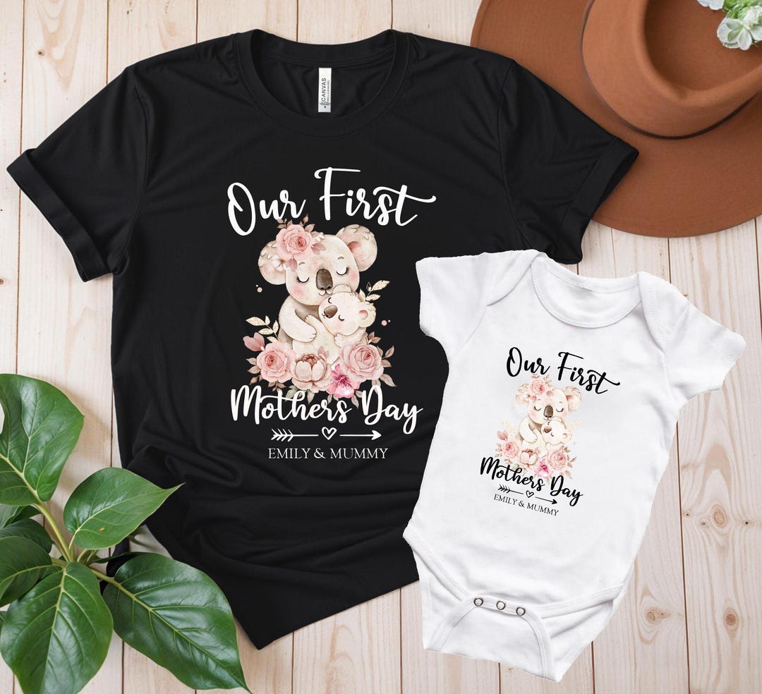 Custom First Mother's Day Koala Matching Set: Mommy and Me Outfit - Etsy