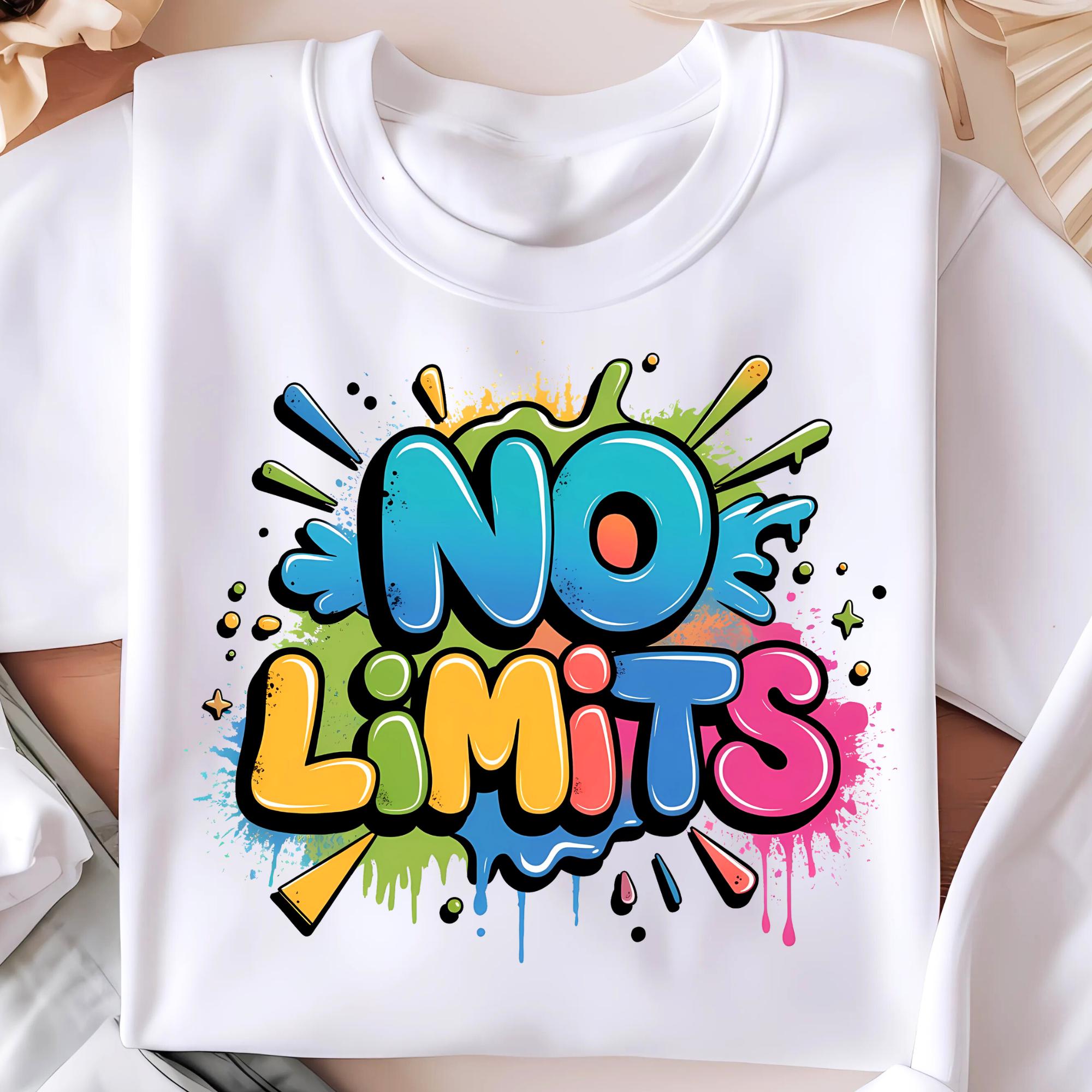 No Limits PNG, Graffiti Design, Colorful Street Art Png, Dripping Paint ...